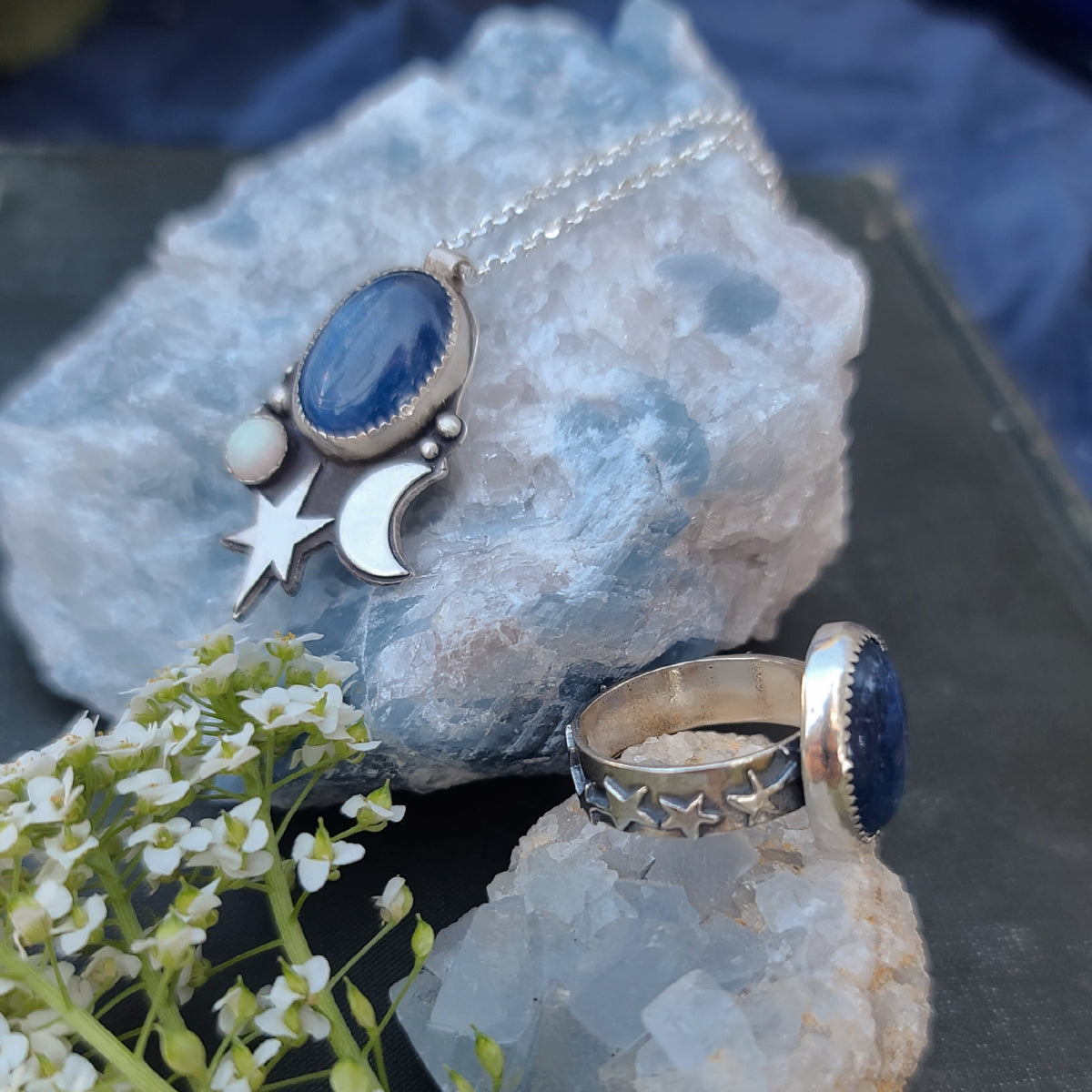 ASTRAL COLLECTION// Starry Night Kyanite Statement Ring – Creative ...