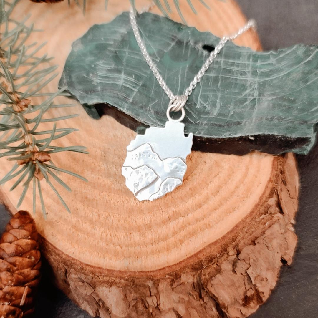 Adirondack Blue Line Pendant – Creative Roots Studio